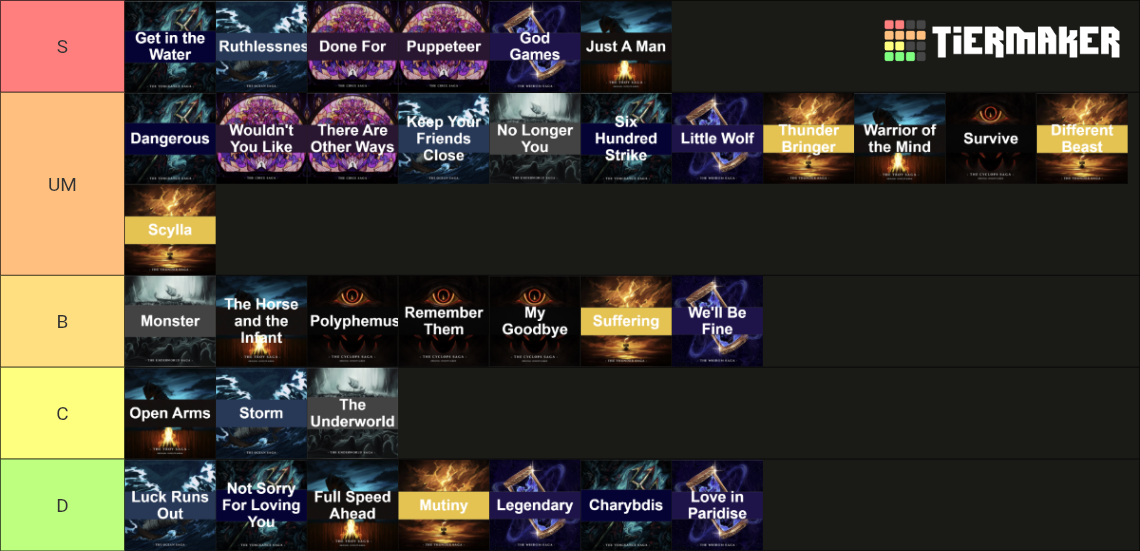 EPIC: The Musical songs Tier List (Community Rankings) - TierMaker