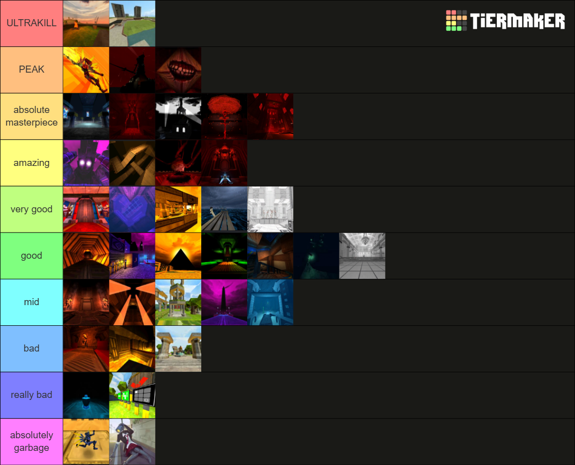 ultrakill level Tier List (Community Rankings) - TierMaker