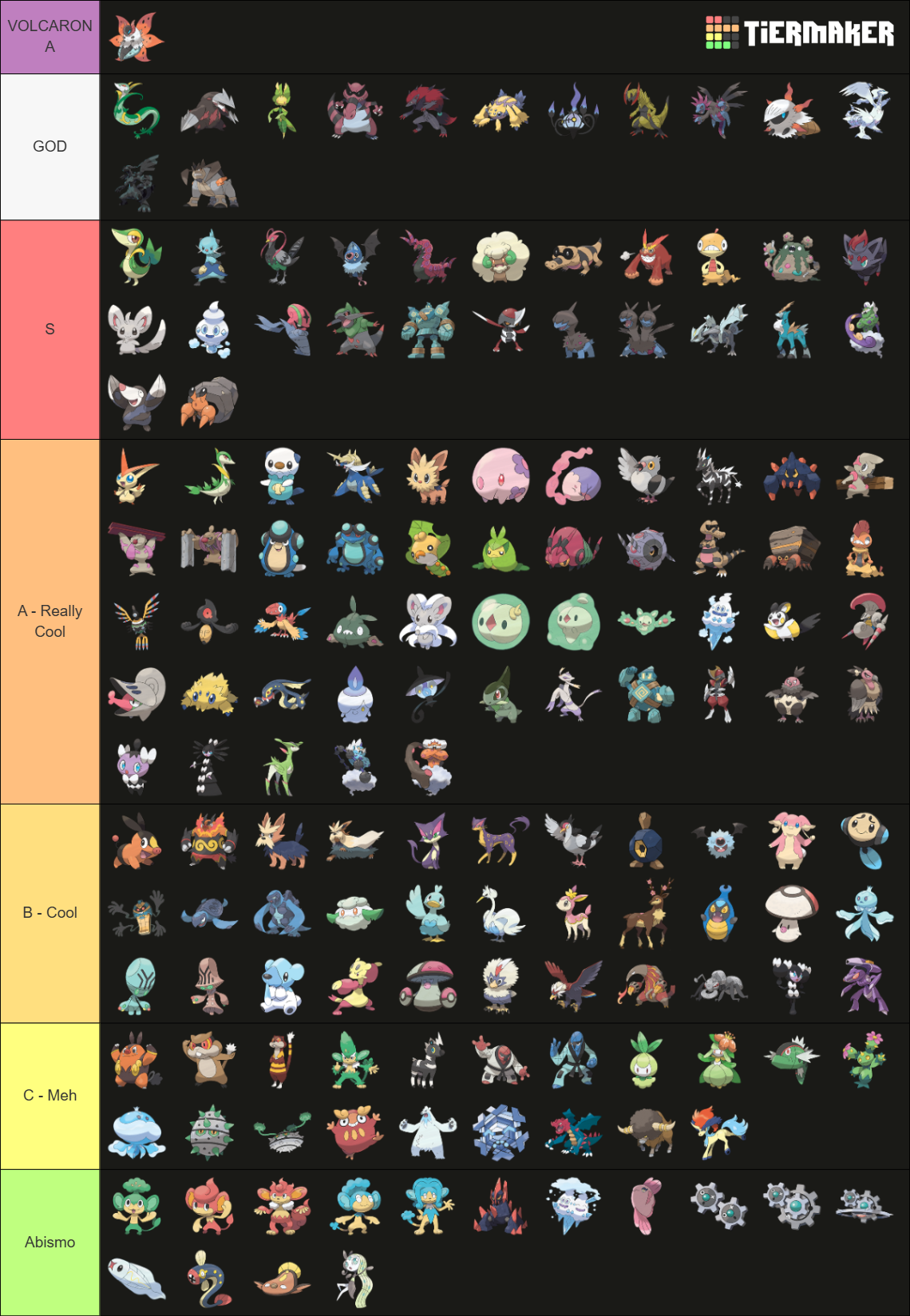 All Gen 5 Pokemon (Unova) Tier List (Community Rankings) - TierMaker