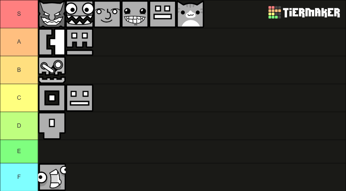 Geometry Dash Cubes Tier List (Community Rankings) - TierMaker