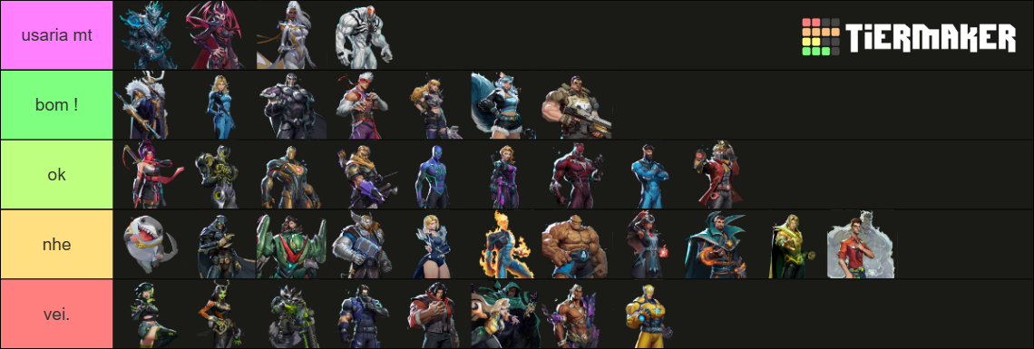 Marvel Rivals recolor skins Tier List (Community Rankings) - TierMaker