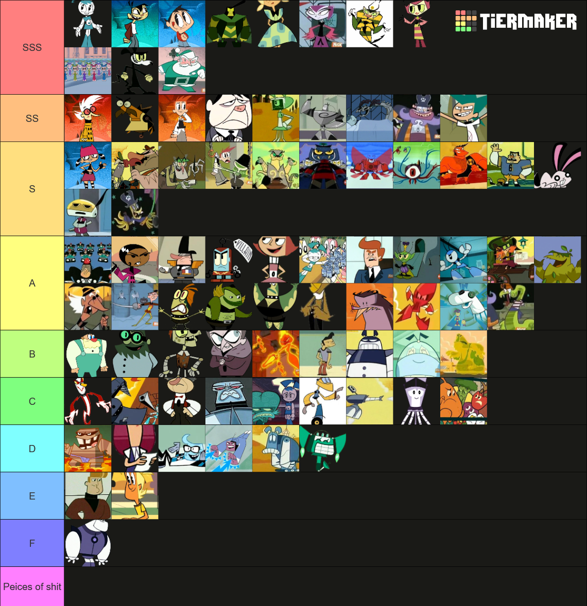 MLAATR characters (updated) Tier List (Community Rankings) - TierMaker