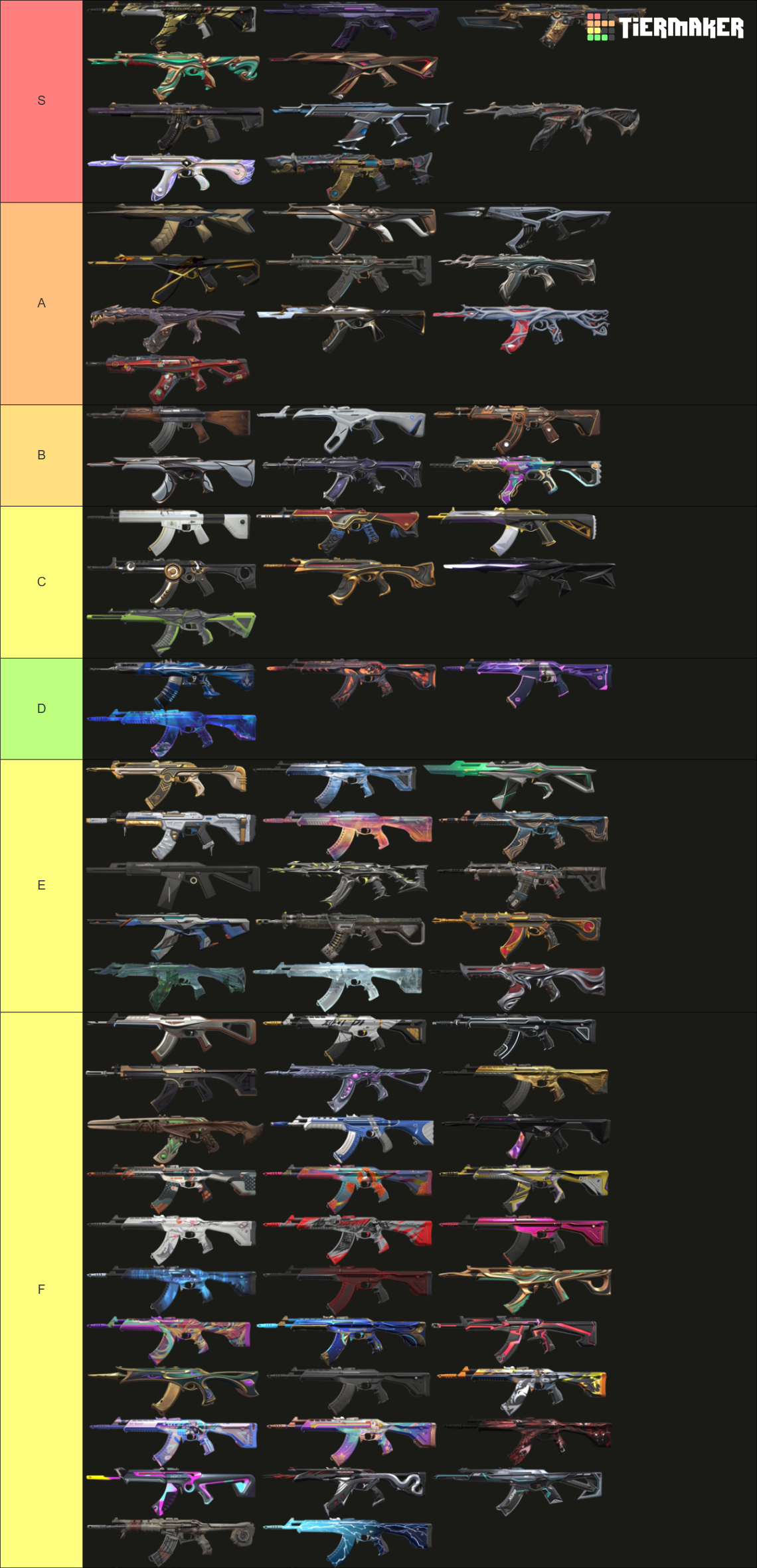 Valorant Vandal Skins (June 2025) Tier List (Community Rankings ...