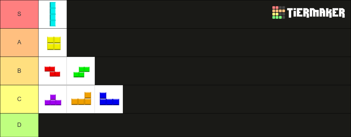 Tetris Blocks Tier List (Community Rankings) - TierMaker