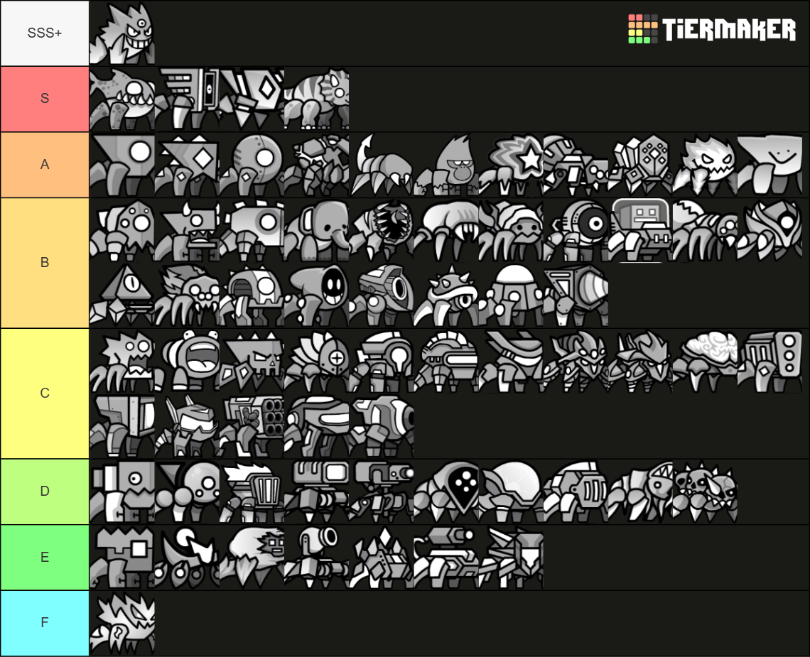 Spiders (Geometry Dash 2.2/2.21) Tier List (Community Rankings) - TierMaker