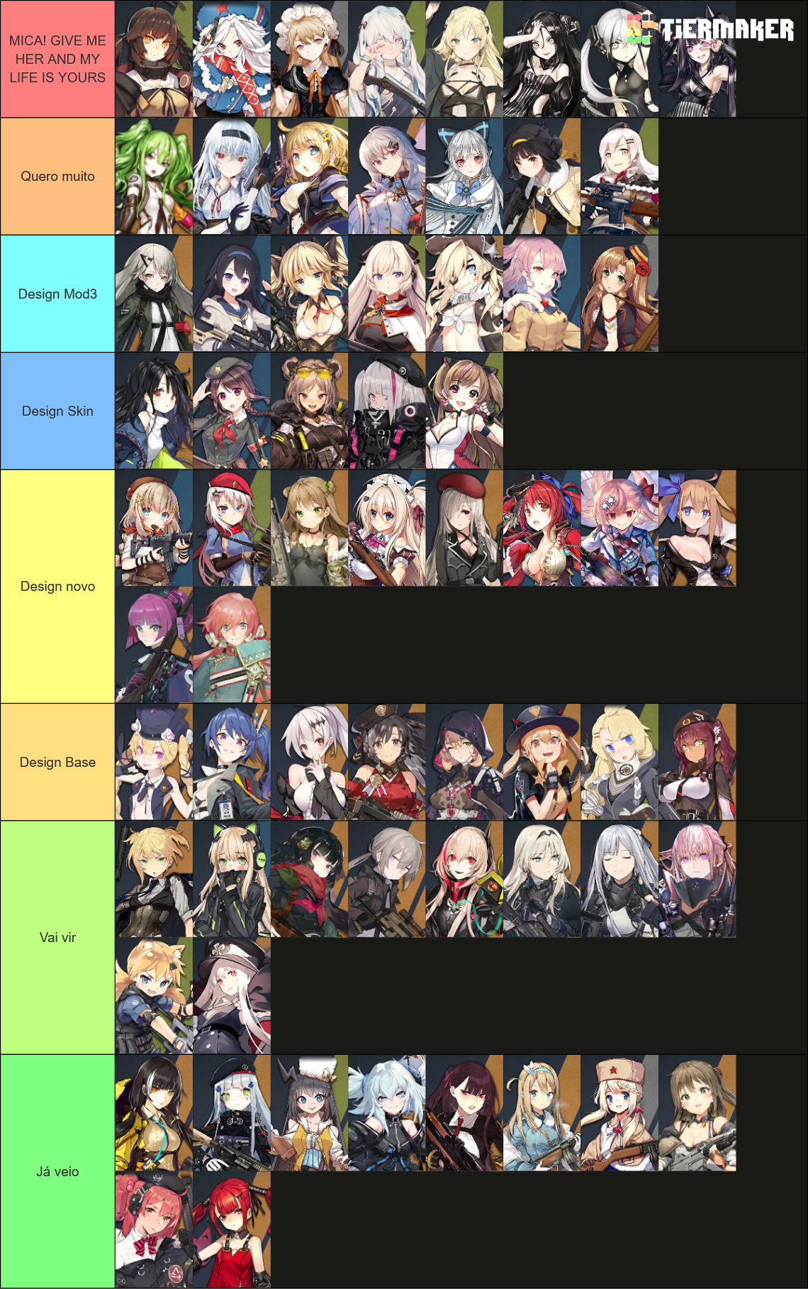 Girls Frontline (COMPLETE) Tier List (Community Rankings) - TierMaker