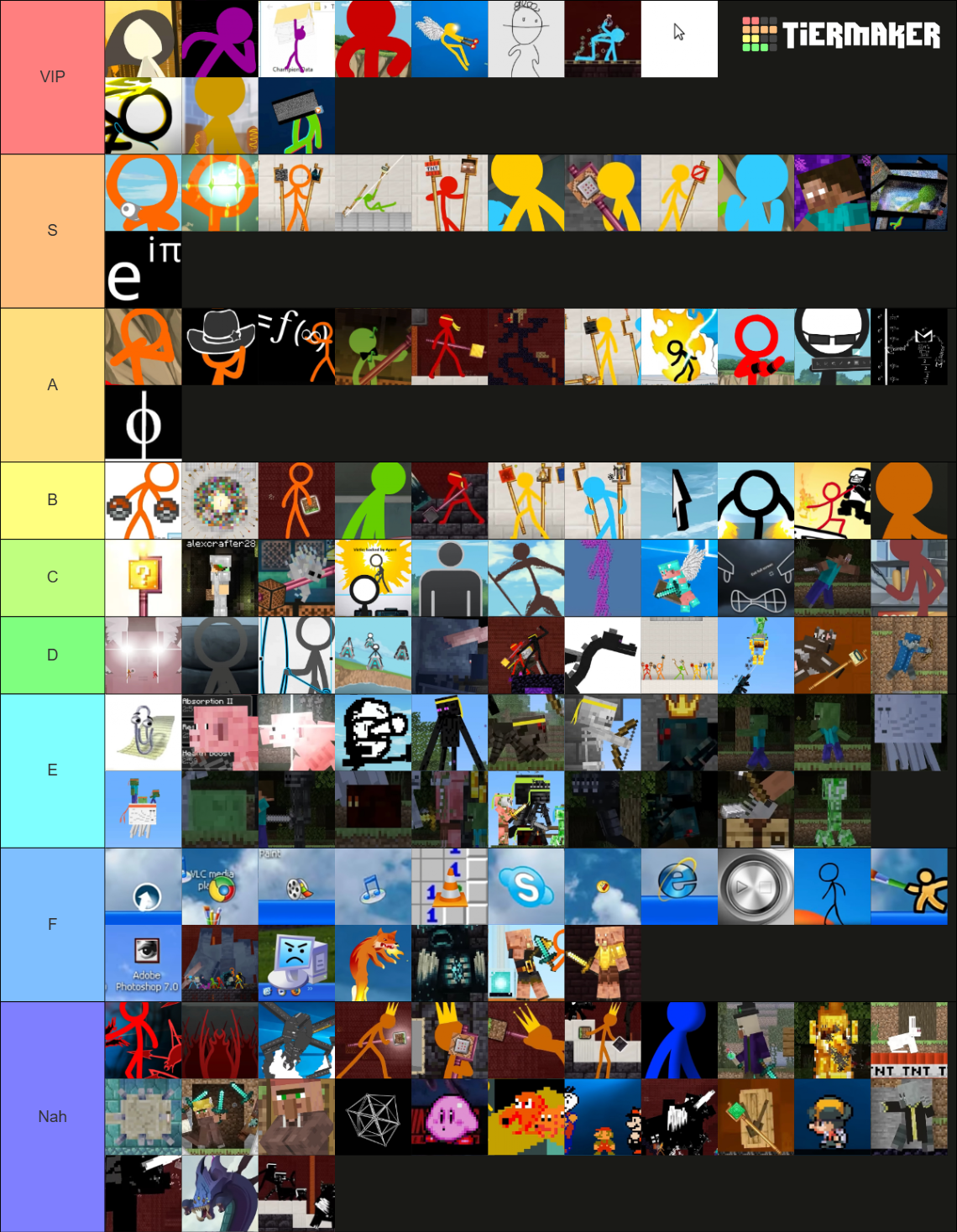 (ABANDONED) ALL Alan Becker Characters TIER LIST Tier List (Community ...
