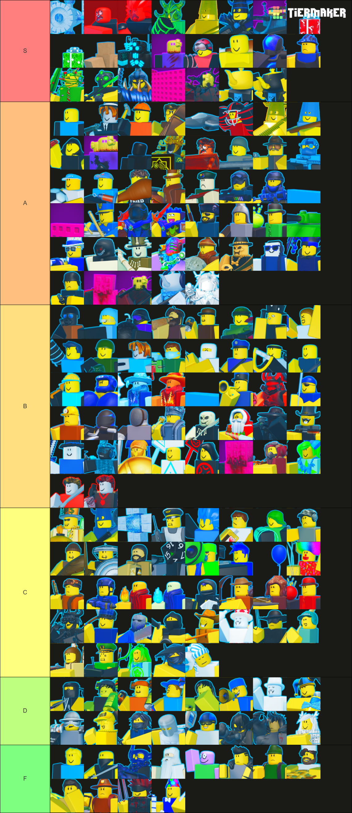 The Battle Bricks: Friendly Units [Royal Flush] Tier List (Community ...