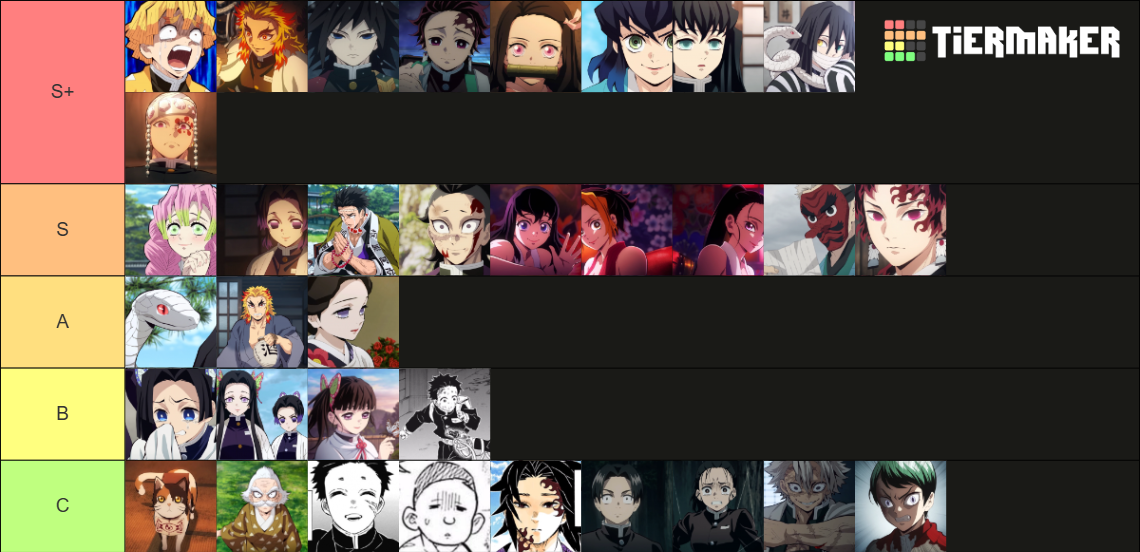Demon Slayer (Kimetsu no Yaiba) All Demon Slayer Corps Tier List (Community Rankings) - TierMaker
