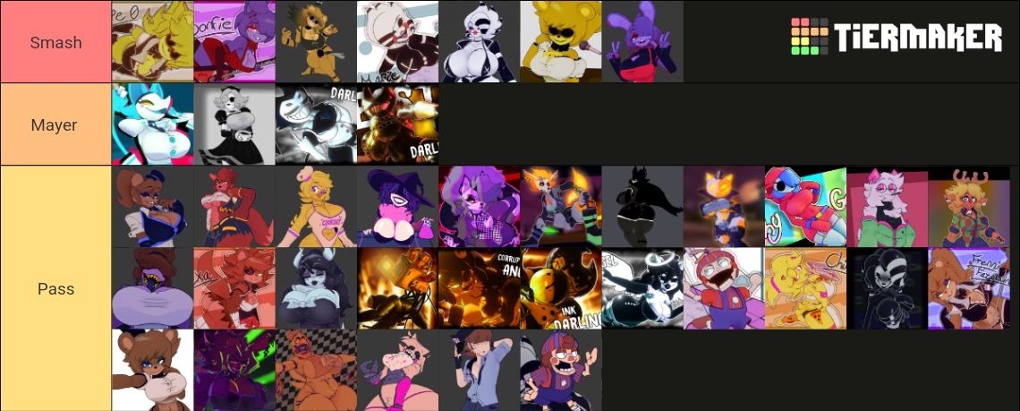 All CryptiaCurves's models Tier List (Community Rankings) - TierMaker