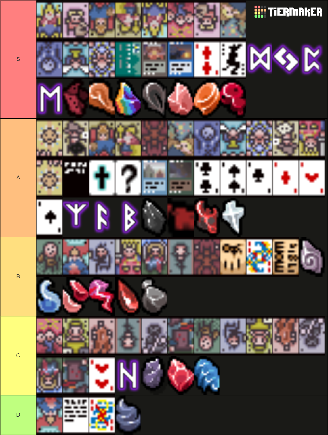 Isaac Repentance - All Cards & Runes Tier List (Community Rankings ...