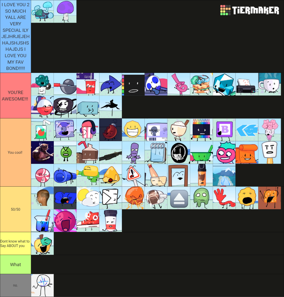 Animatic Battle All Characters Tier List (Community Rankings) - TierMaker