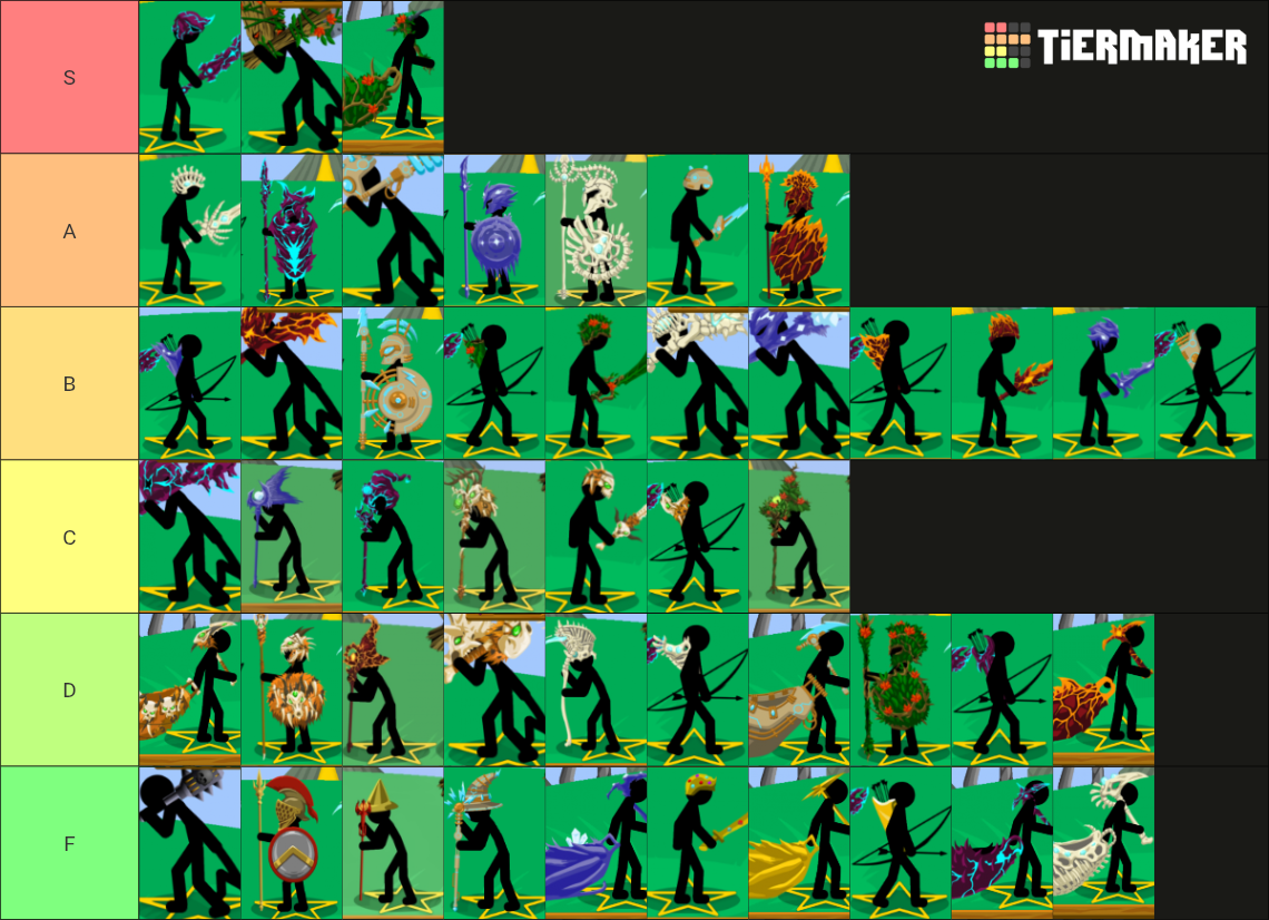 Stick War Legacy Skins Tier List (Community Rankings) - TierMaker
