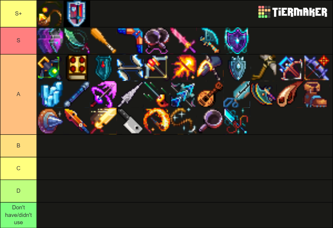 (Update 35) Dead Cells Weapons Tier List (Community Rankings) - TierMaker