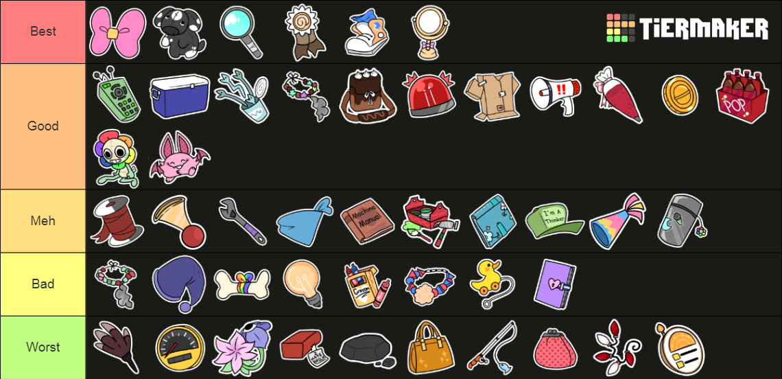 All trinkets in Dandy's world (Update 0.8.1) Tier List (Community ...