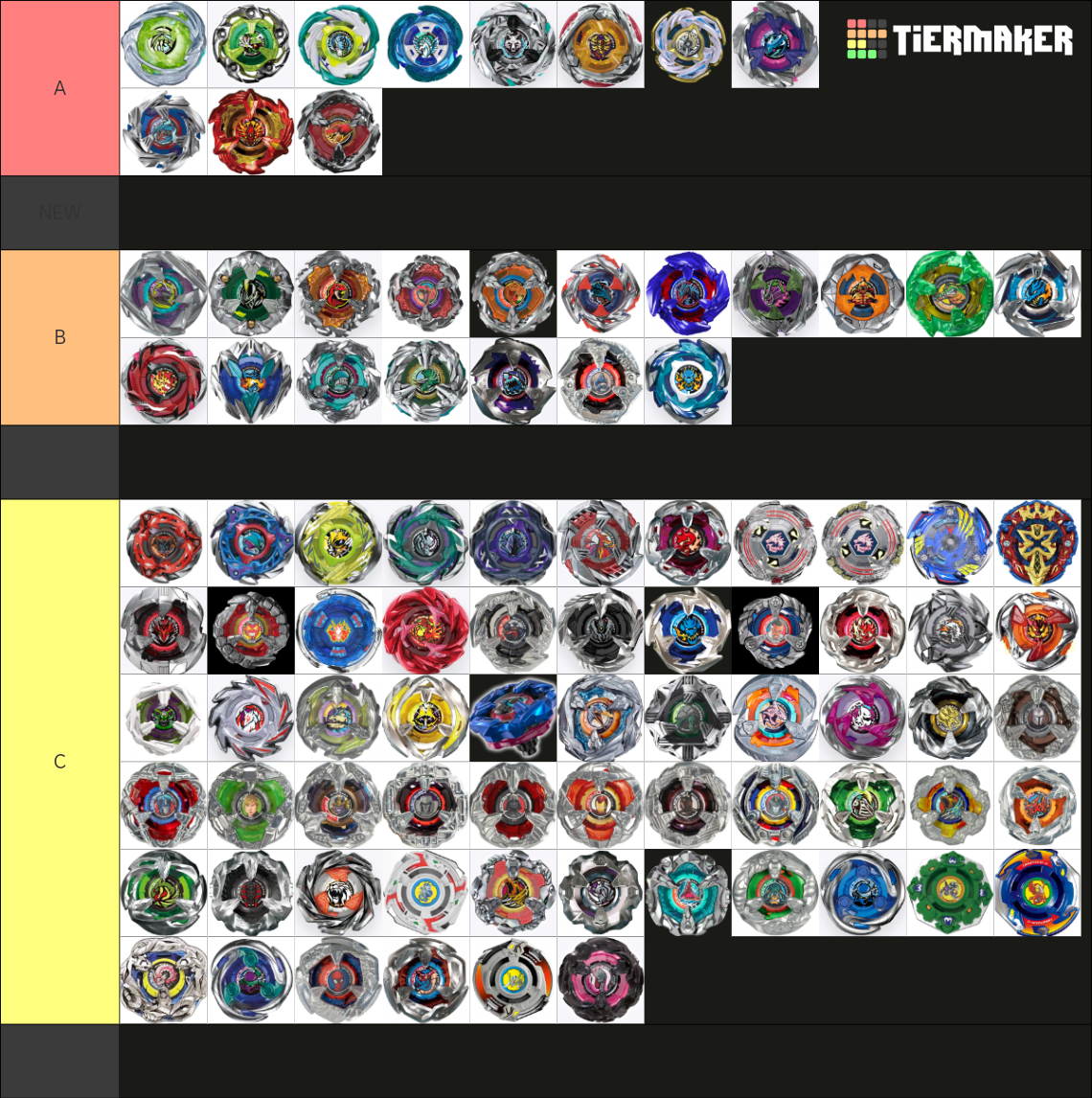 Beyblade X Releases Tier List (Community Rankings) - TierMaker