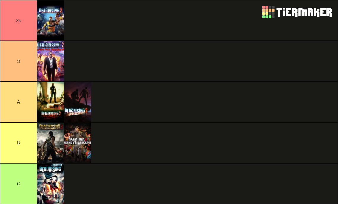 Ranking All Dead Rising Video Games Tier List (Community Rankings ...