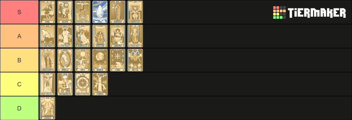 Balatro Tarot Cards Tier List (Community Rankings) - TierMaker