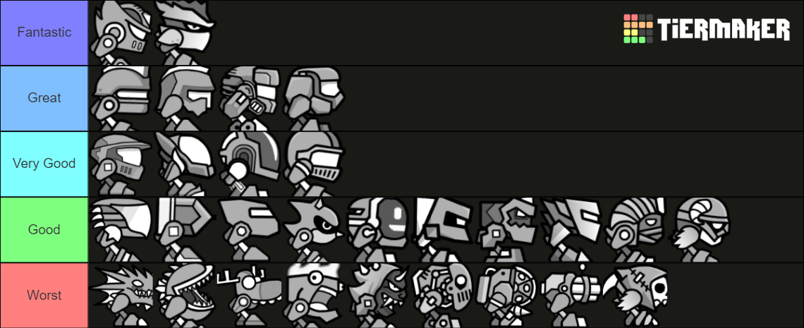 Robots (Geometry Dash 2.2/2.21) Tier List (Community Rankings) - TierMaker