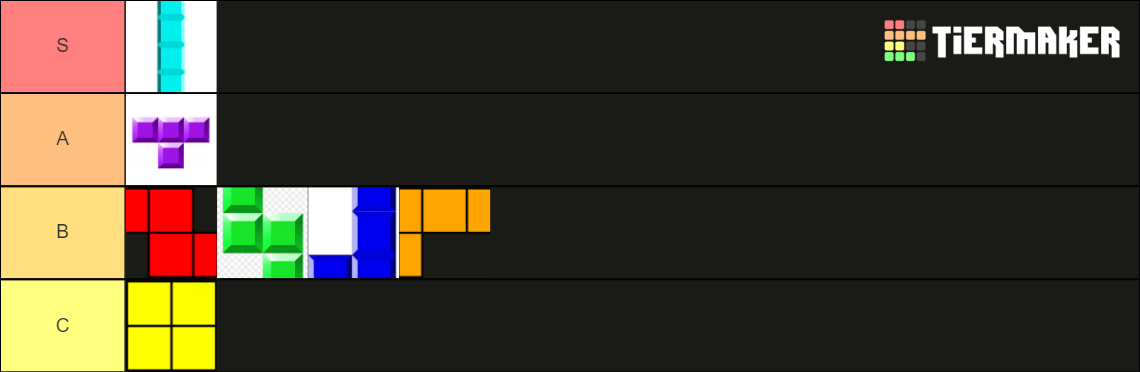 Tetris Blocks Tier List (Community Rankings) - TierMaker