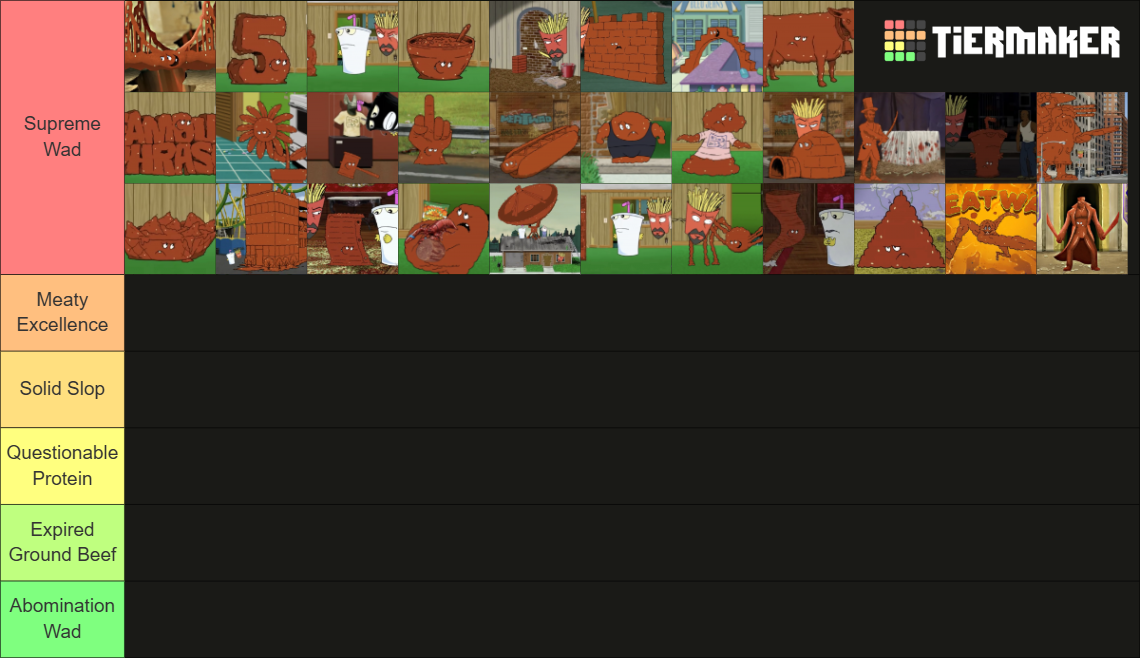 Meatwad Shapes Tier List (Community Rankings) - TierMaker