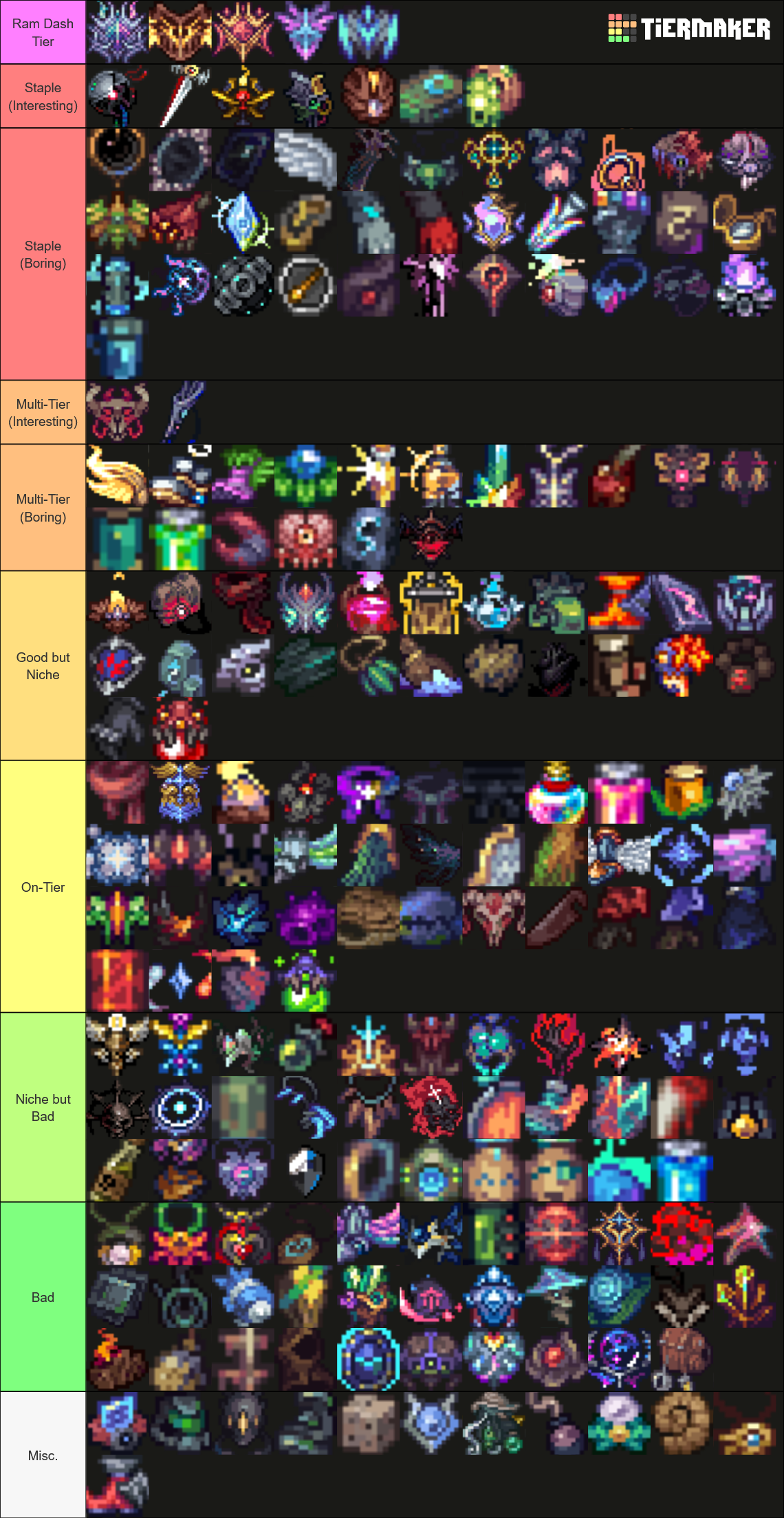 All Calamity Mod Accessories (v2.0.4.005) Tier List (Community Rankings ...