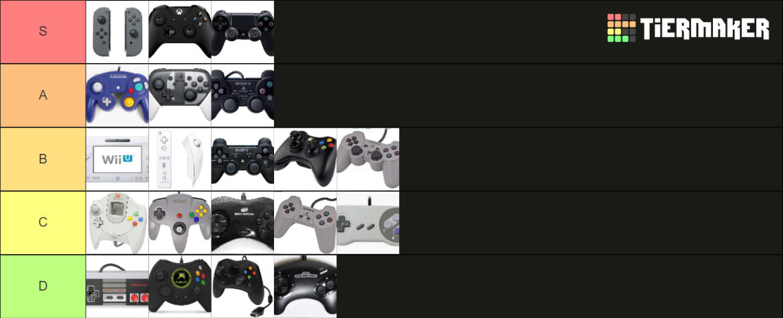 Controllers Tier List (Community Rankings) - TierMaker
