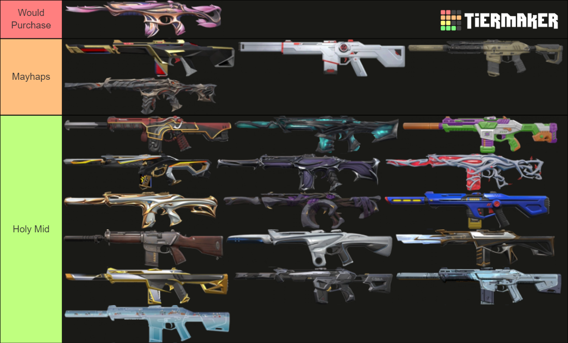 Valorant Phantom Skins (December 2024) Tier List (Community Rankings ...