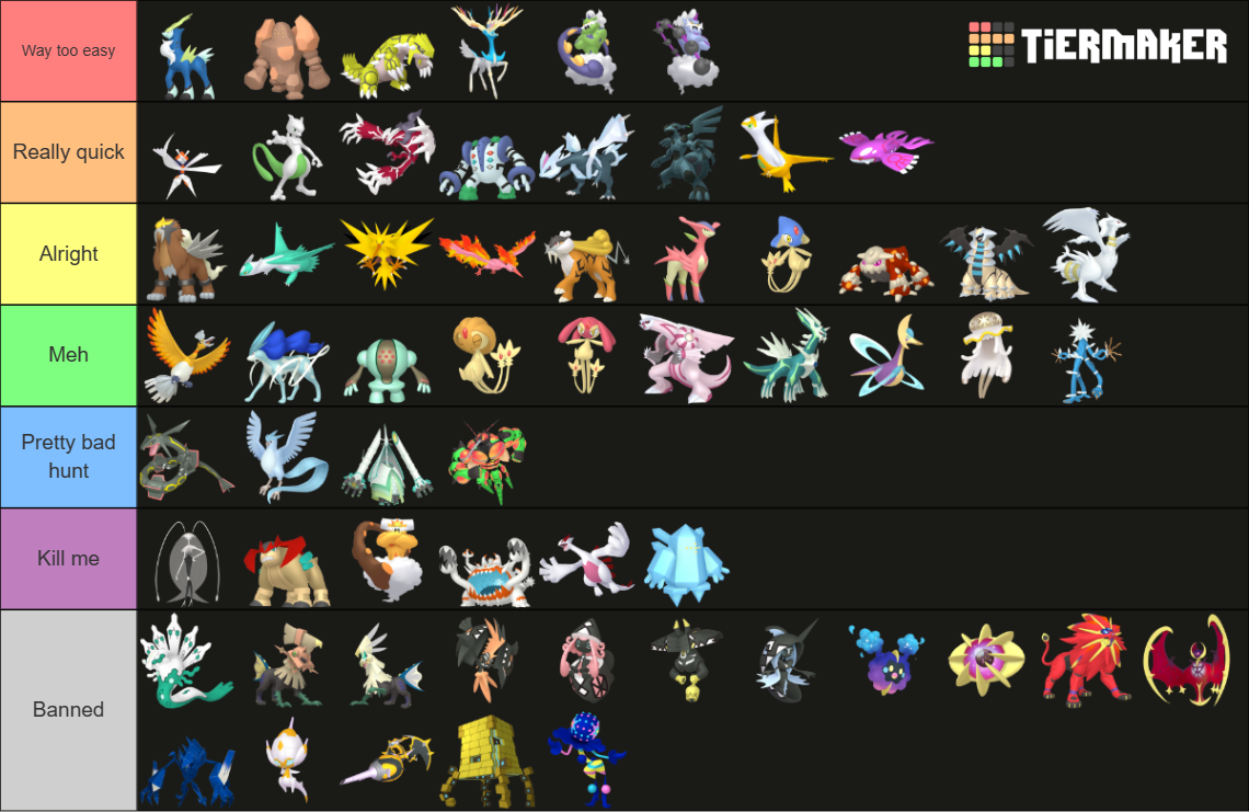 All Shiny Pokémon Gen 1-8 pre DLC Tier List (Community Rankings ...