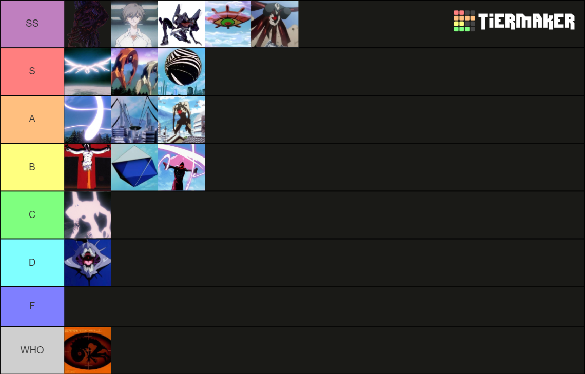 Evangelion Angels Tier List (Community Rankings) - TierMaker