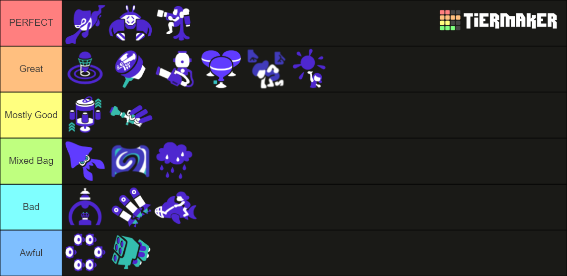 Splatoon 3 All Specials Tier List (Community Rankings) - TierMaker