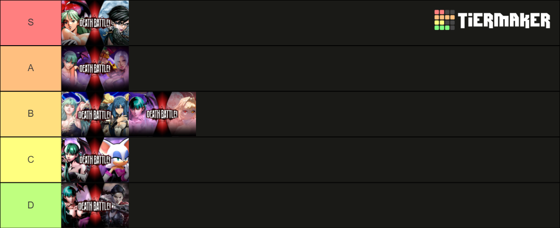 Morrigan Aensland (Darkstalkers) Death Battle Matchups Tier List (Community Rankings) - TierMaker