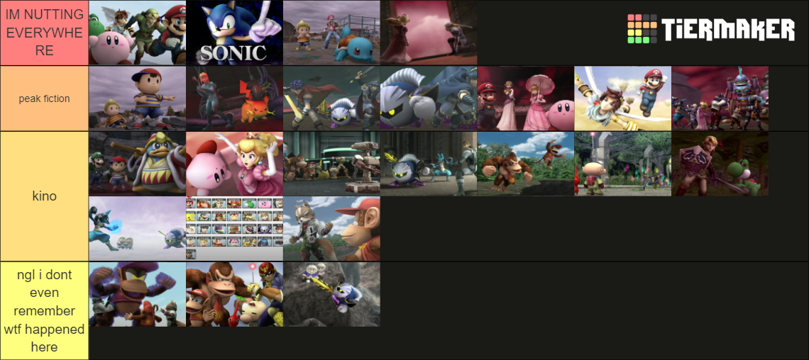 Smash Bros. Brawl - Subspace Emissary Teamups Tier List (Community Rankings) - TierMaker