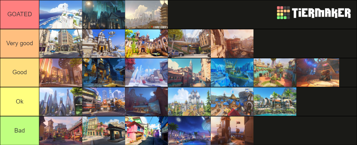 Overwatch 2 All Maps Tier List (Community Rankings) - TierMaker