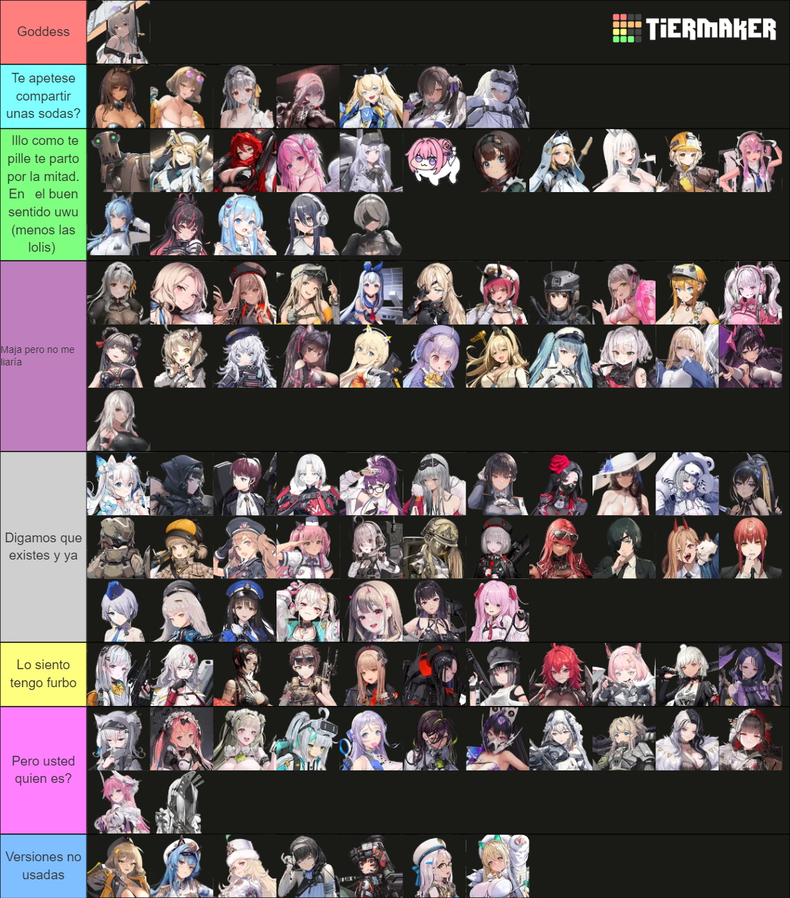Nikke Characters 2024 version Tier List (Community Rankings) - TierMaker