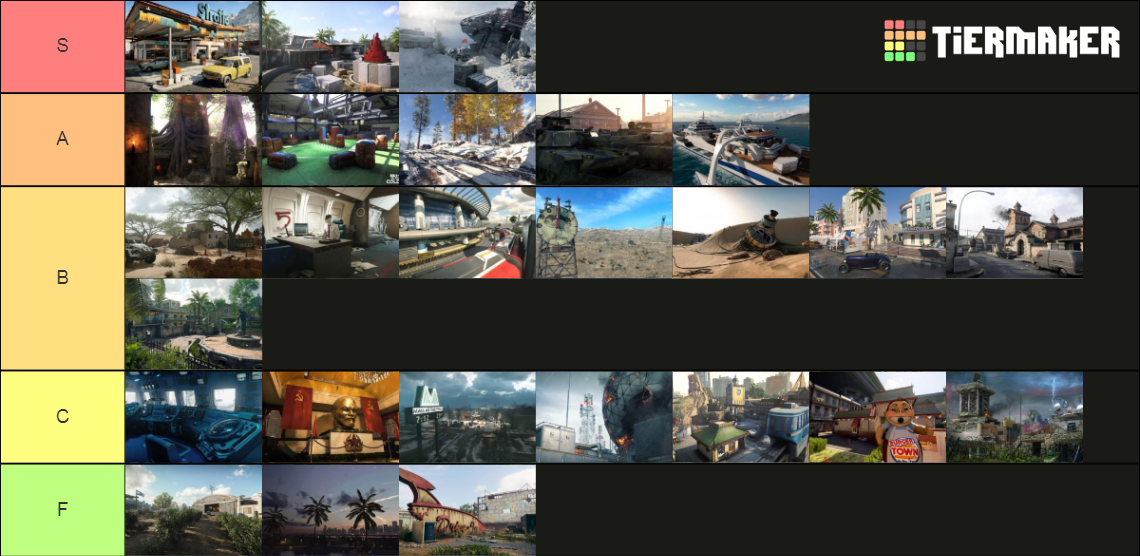 All Call Of Duty Black Ops Cold War maps (Season 6) Tier List ...
