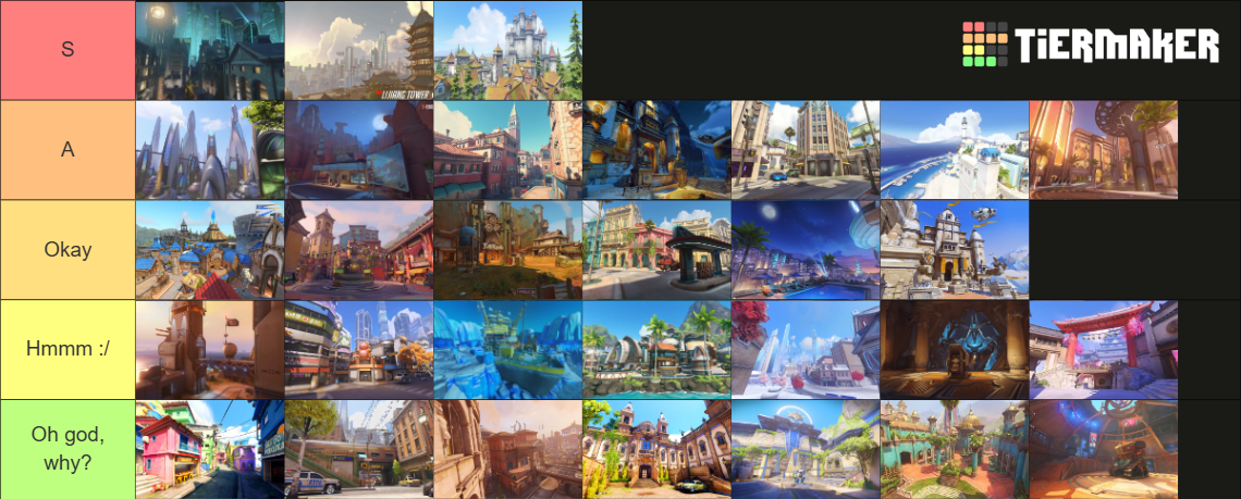 Overwatch 2 All Maps Tier List (Community Rankings) - TierMaker