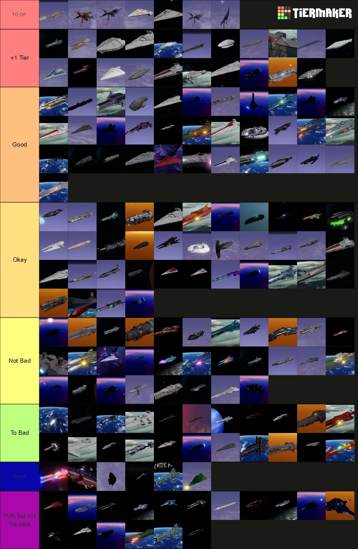 Project Stardust: Last ship on all branches, and all prems Tier List ...
