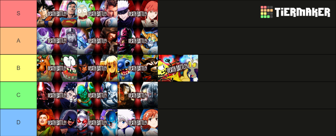 Death Battle season 10 Tier List (Community Rankings) - TierMaker