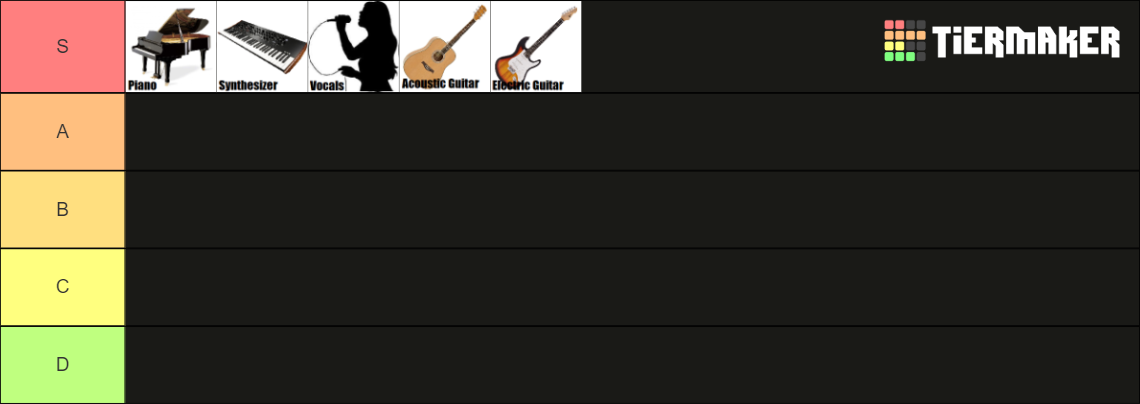 Ultimate Instrument Tier List (Community Rankings) - TierMaker