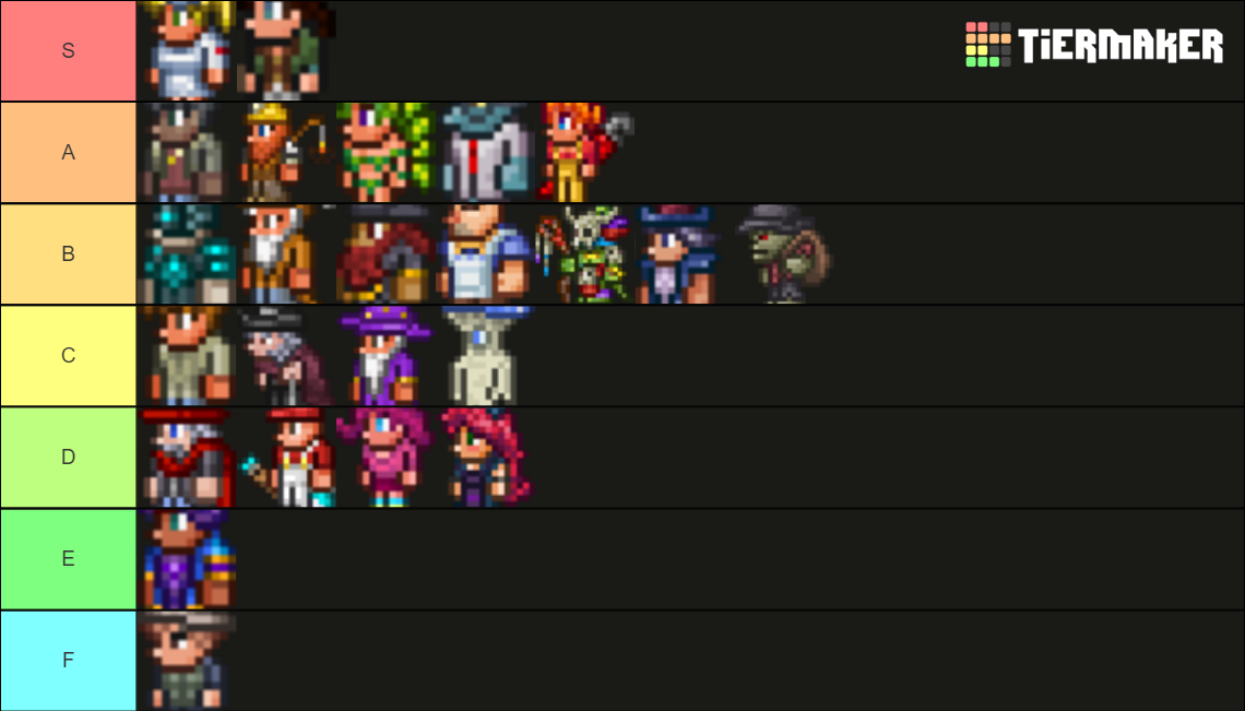 Terraria NPC Tier List (Community Rankings) - TierMaker