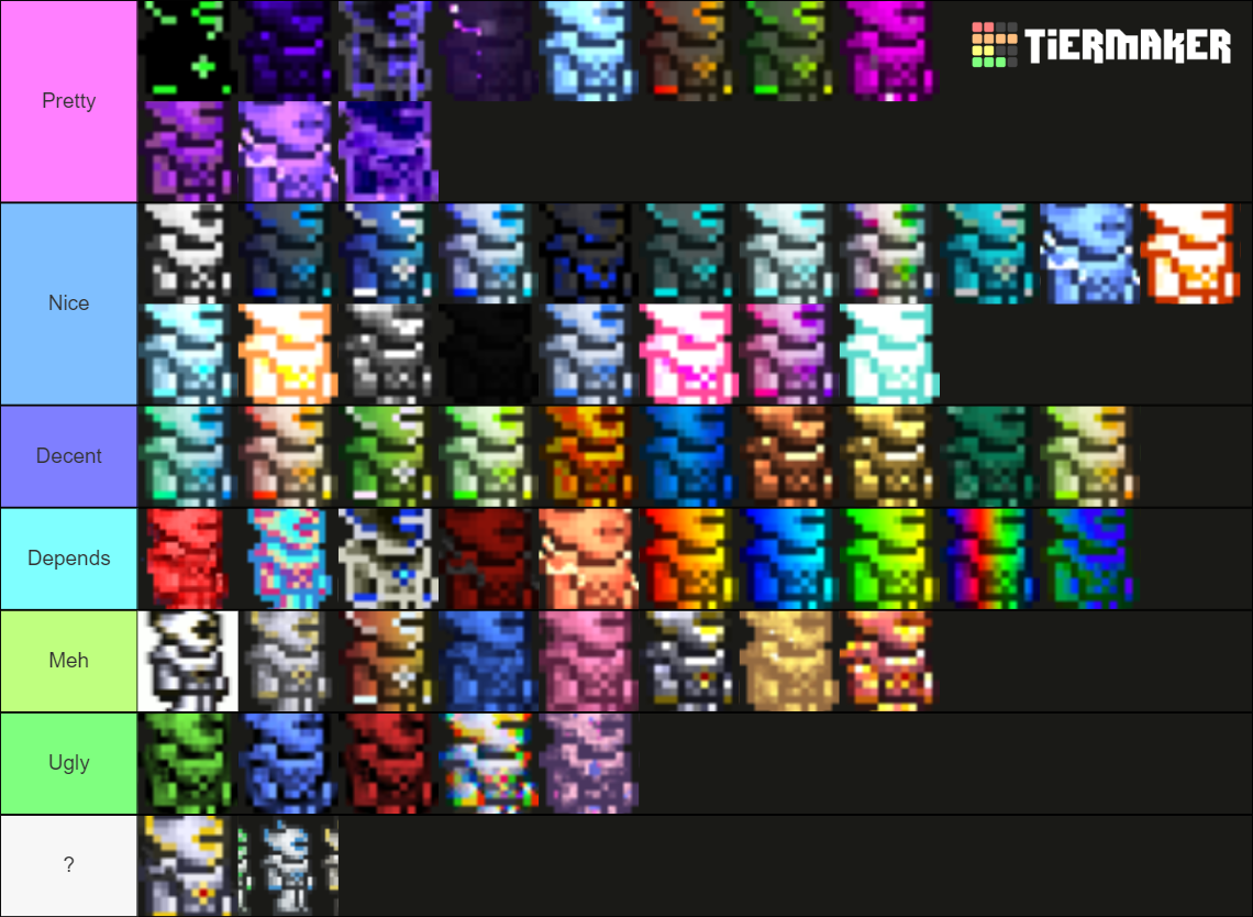 Terraria Dye Tier List (Community Rankings) - TierMaker
