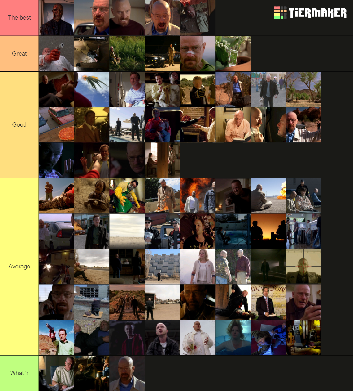 Breaking bad scenes Tier List (Community Rankings) - TierMaker