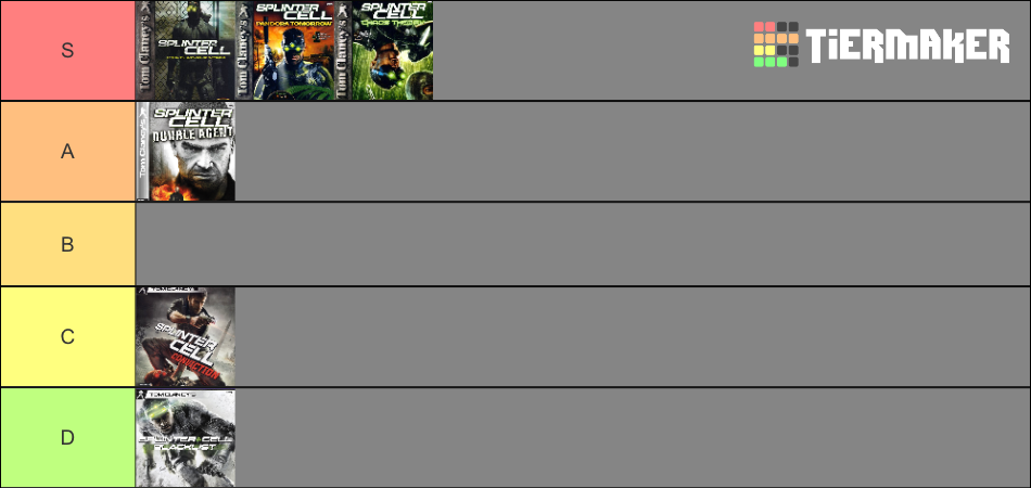Splinter Cell Tier List (Community Rankings) - TierMaker