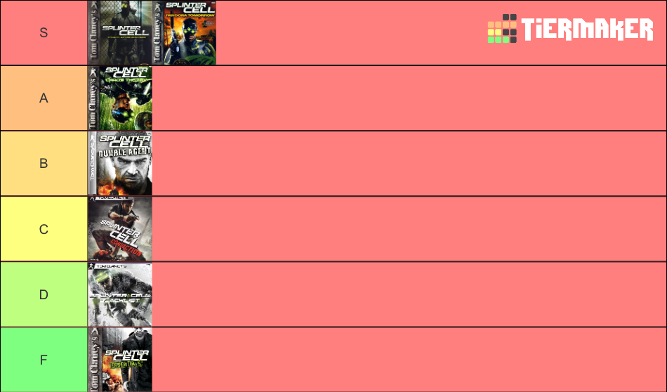 Splinter Cell Tier List (Community Rankings) - TierMaker