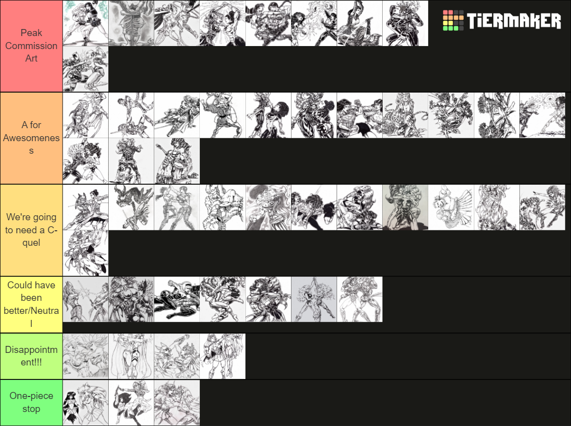 Commission Art Tier List (Community Rankings) - TierMaker