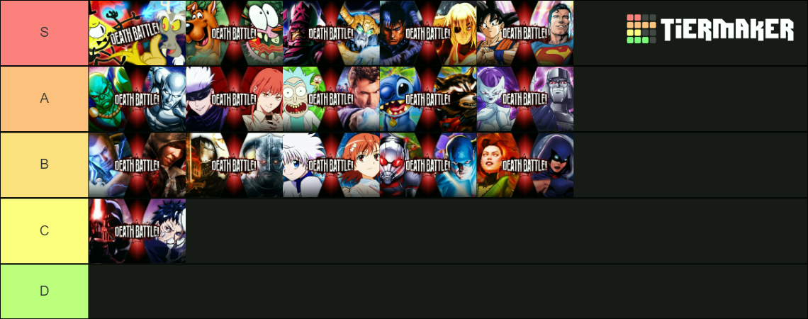 Death Battle season 10 Tier List (Community Rankings) - TierMaker