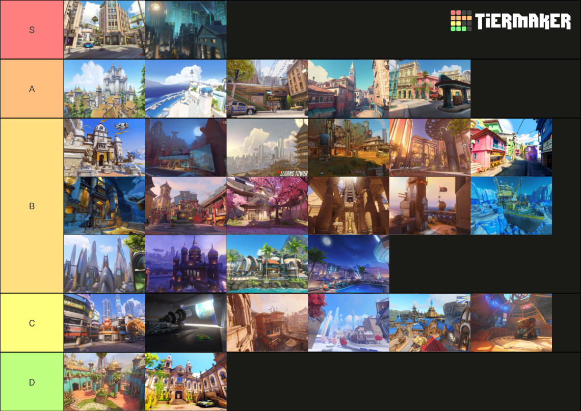 Overwatch 2 All Maps Tier List (Community Rankings) - TierMaker