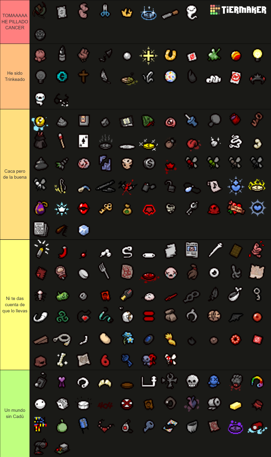 The Binding of Isaac: Repentance | All the trinkets Tier List ...