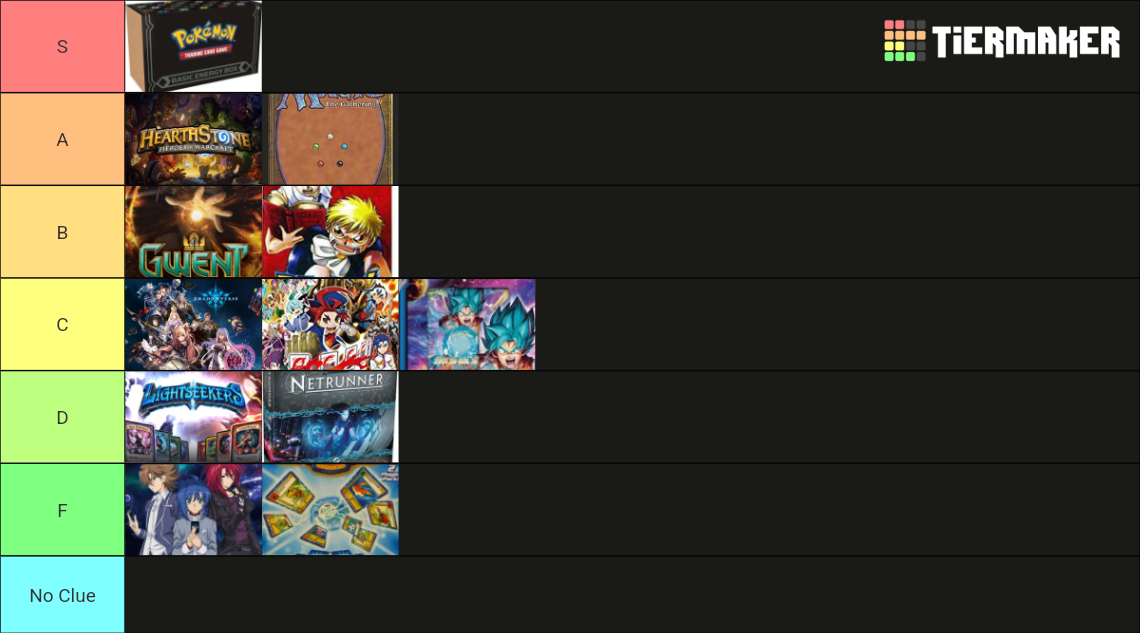 Trading Card Game Tier List (Community Rankings) - TierMaker